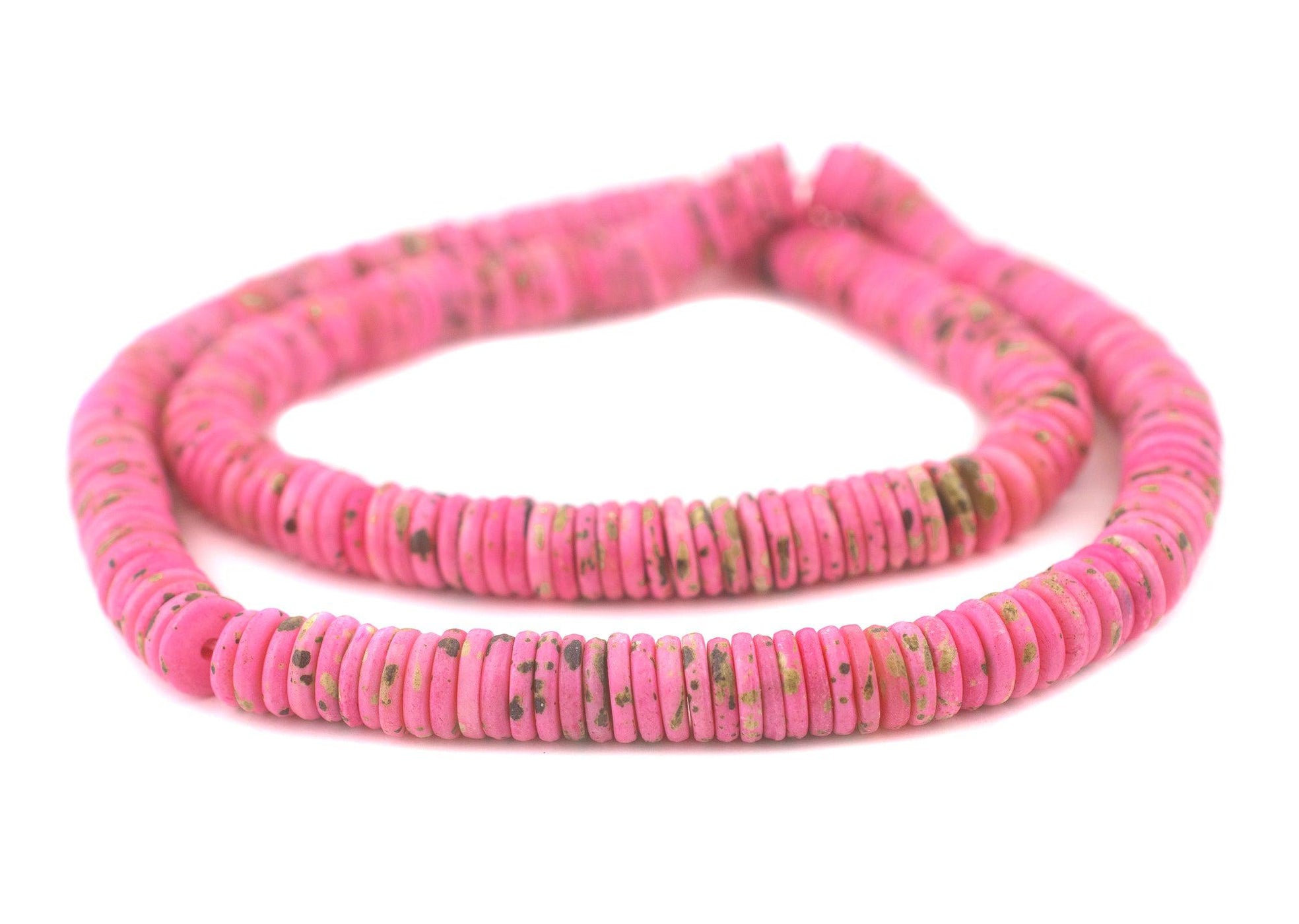 Tourmaline Pink Bone Button Beads (10mm) — The Bead Chest