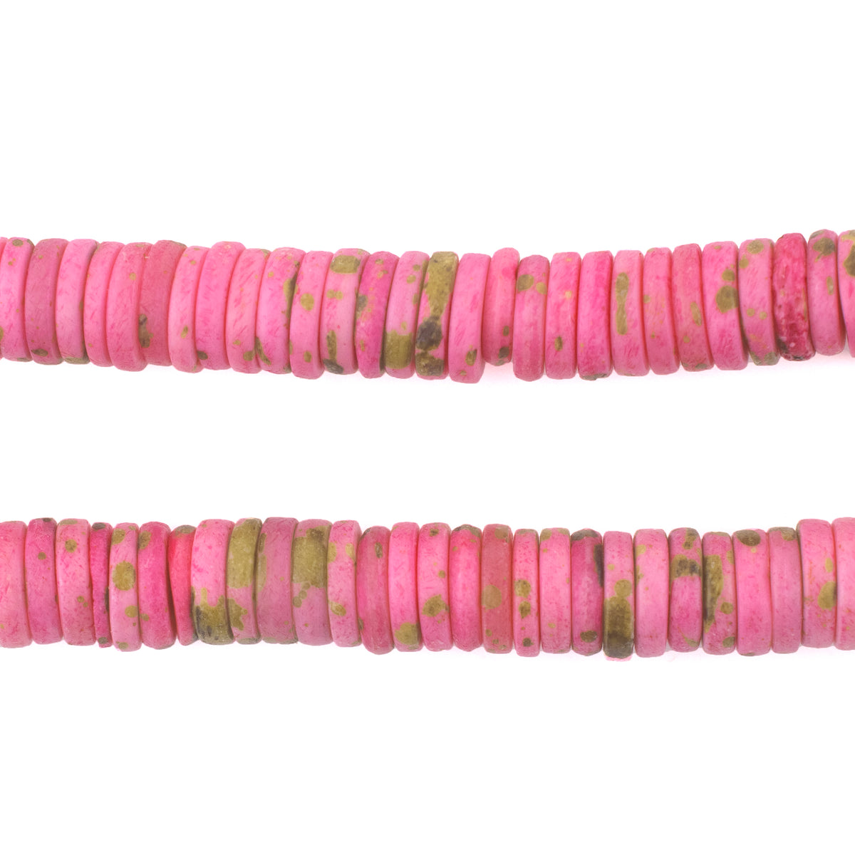 Tourmaline Pink Bone Button Beads (6mm) — The Bead Chest
