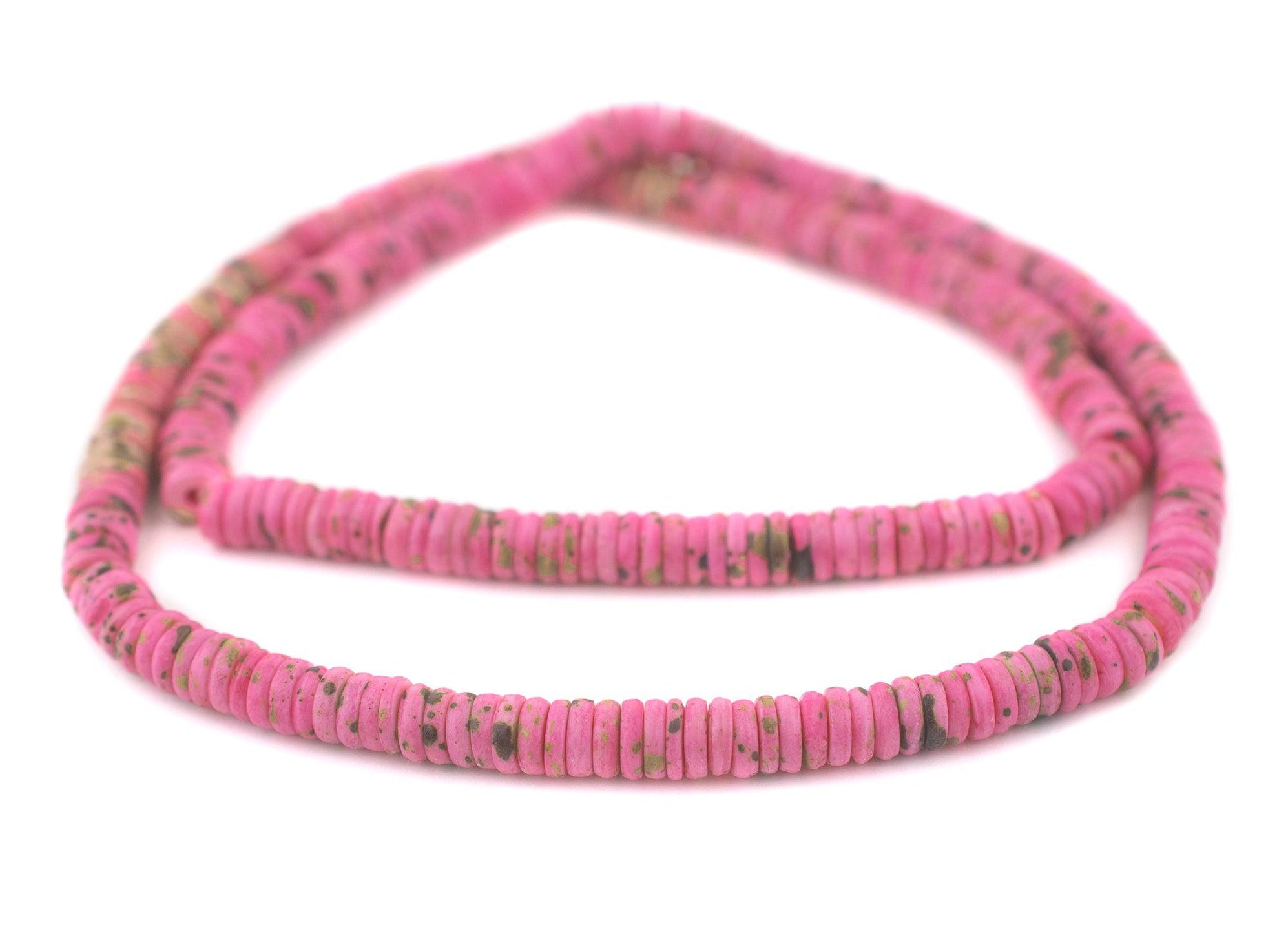 Tourmaline Pink Bone Button Beads (6mm) — The Bead Chest