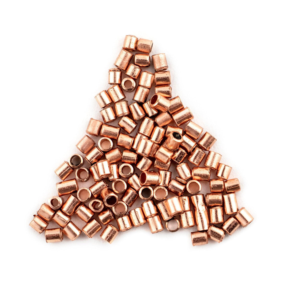 Copper Tube Crimp Beads (2mm, Set of 100) — The Bead Chest