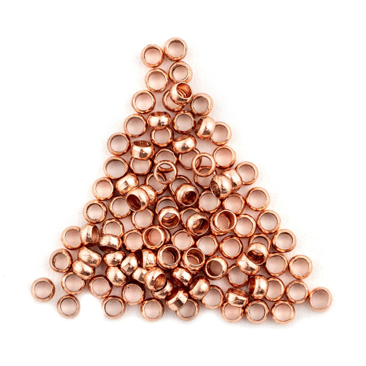 Copper Round Crimp Beads (3mm, Set of 100) — The Bead Chest