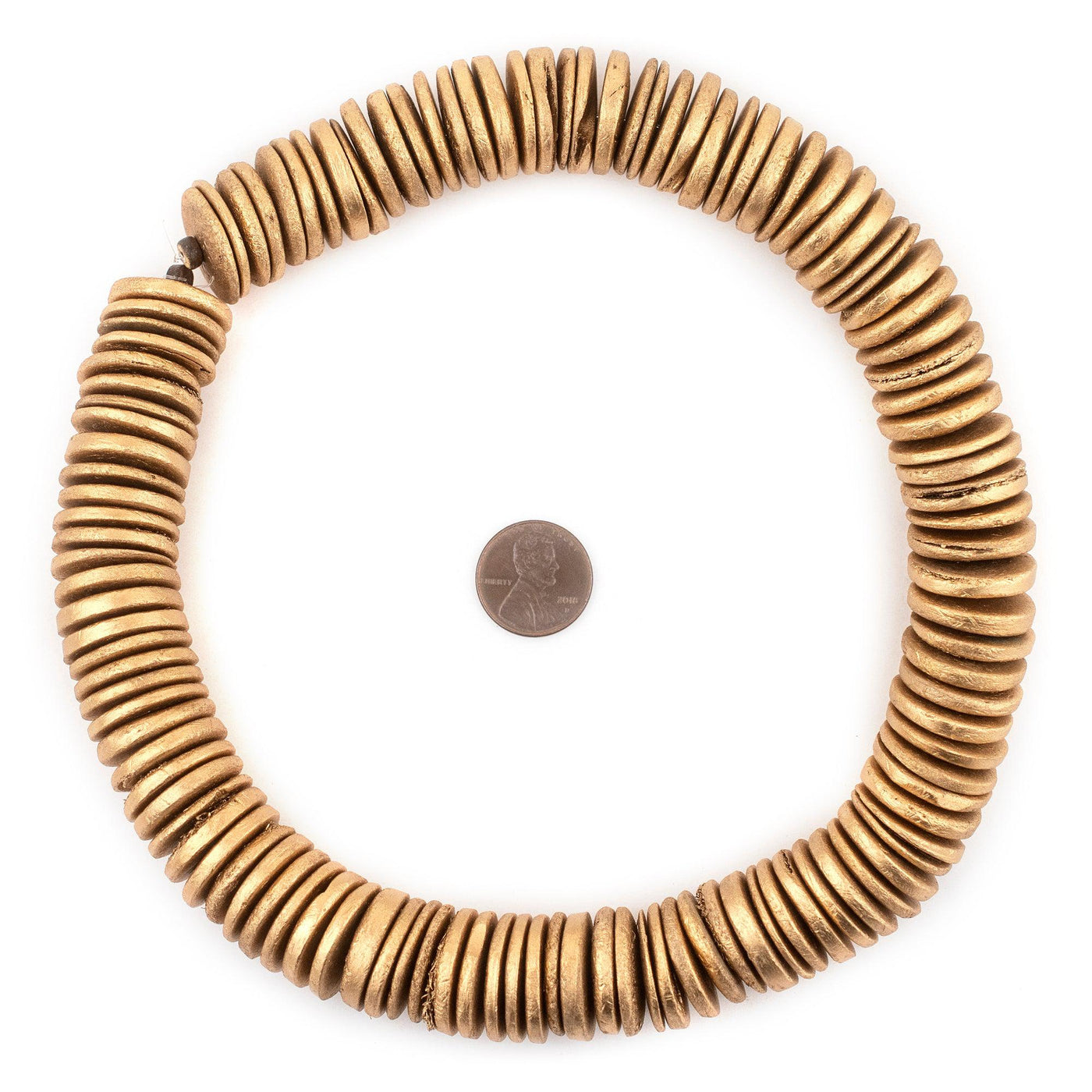 Gold Disk Coconut Shell Beads (20mm) — The Bead Chest