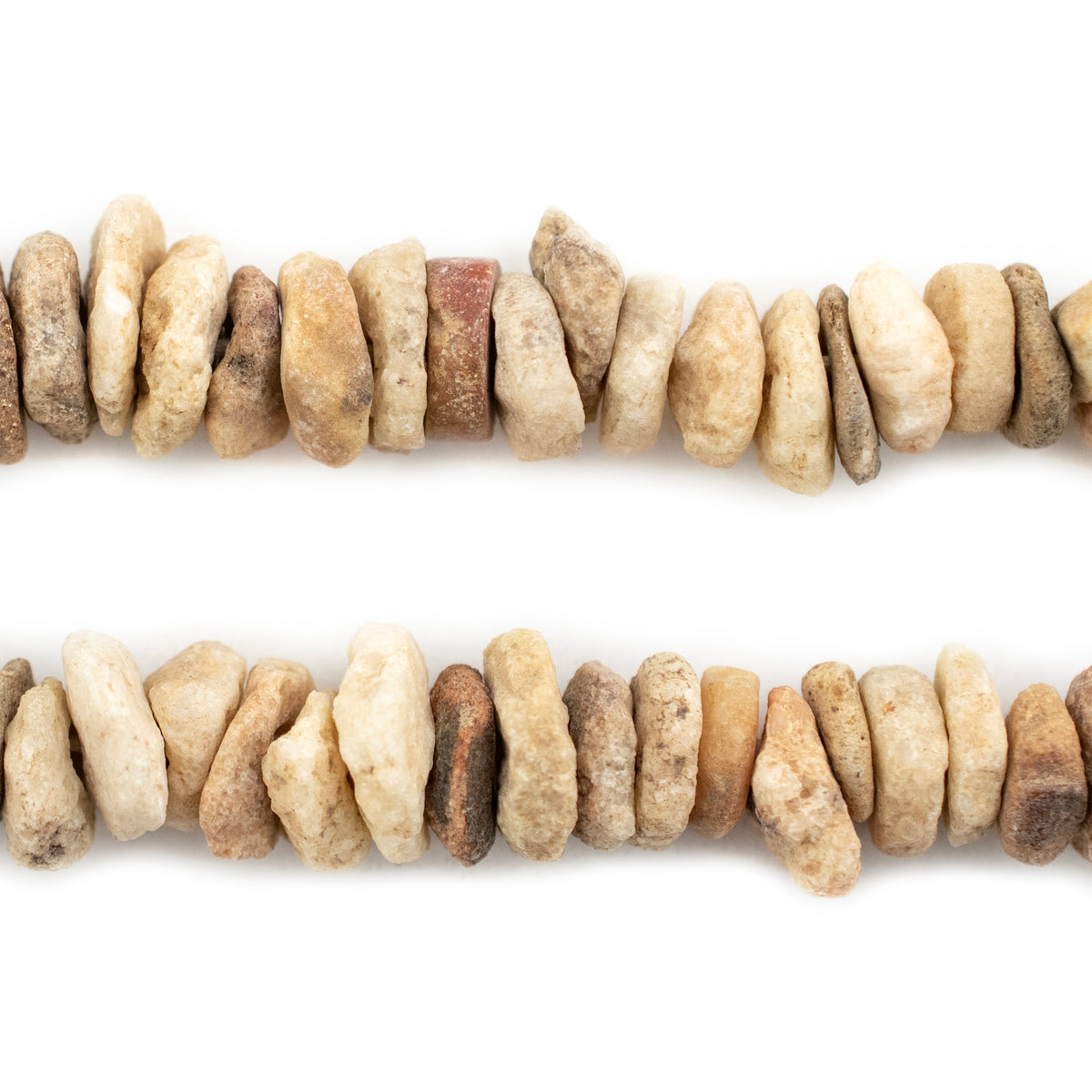 Ancient Quartz Mali Stone Disk Beads (8-11mm) — The Bead Chest