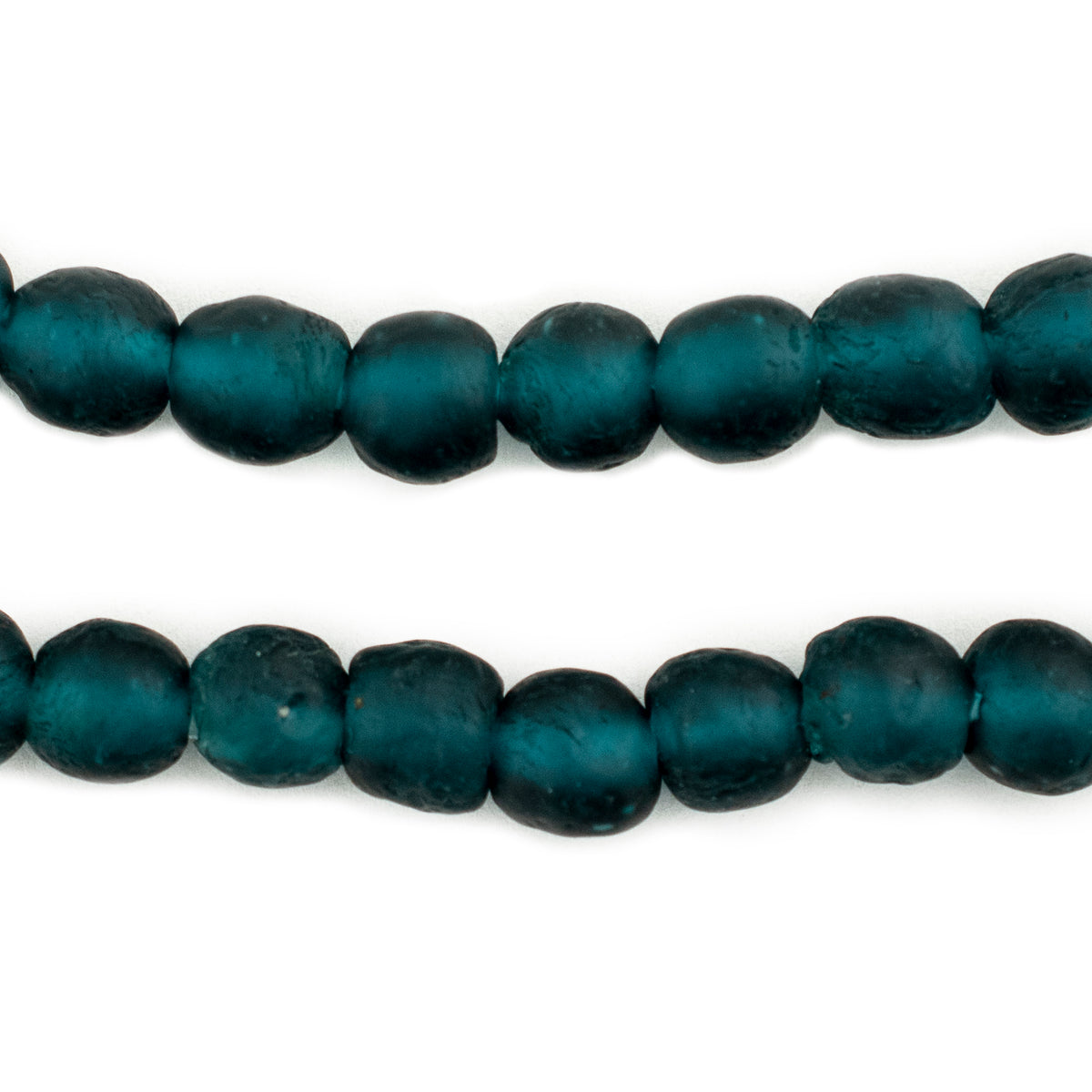 Alpine Teal Recycled Glass Beads (9mm) — The Bead Chest