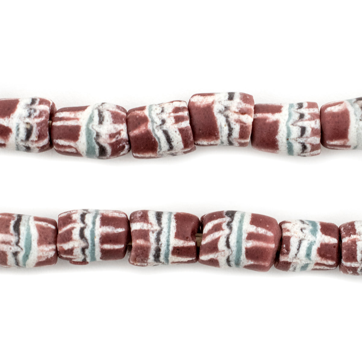 Plum Strawstack Sandcast Beads (9mm) — The Bead Chest