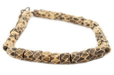 Faceted Grey Bone Beads (16mm) — The Bead Chest