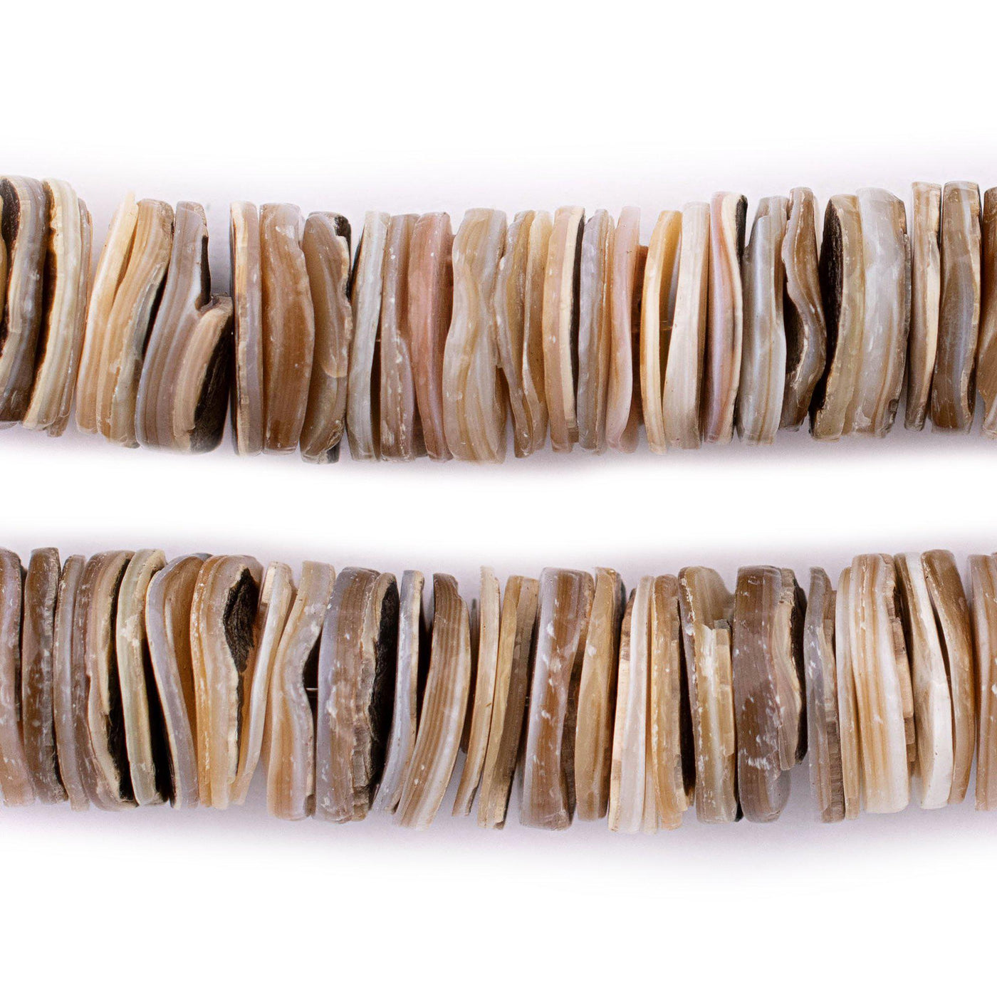 Rustic Natural Shell Heishi Beads (16mm) — The Bead Chest