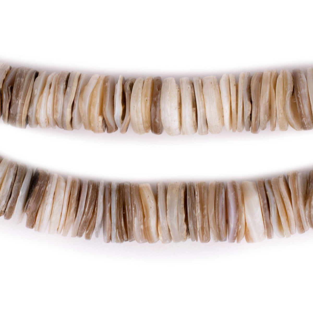 Rustic Natural Shell Heishi Beads (12mm) — The Bead Chest