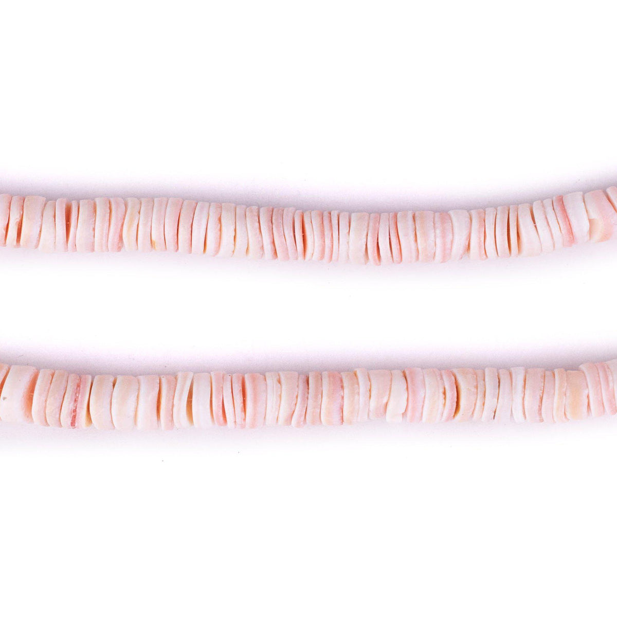Natural Pink Shell Heishi Beads (5mm) — The Bead Chest