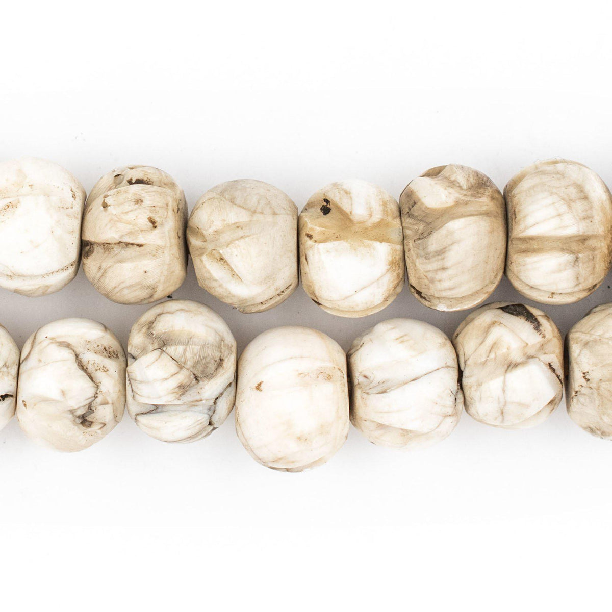 Carved Watermelon Naga Conch Shell Beads (12mm) — The Bead Chest