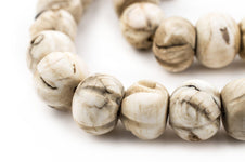 Carved Watermelon Naga Conch Shell Beads (12mm) — The Bead Chest