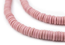 Rose Pink Sliced Prosser Button Beads (8mm)(Long Strand) — The Bead Chest