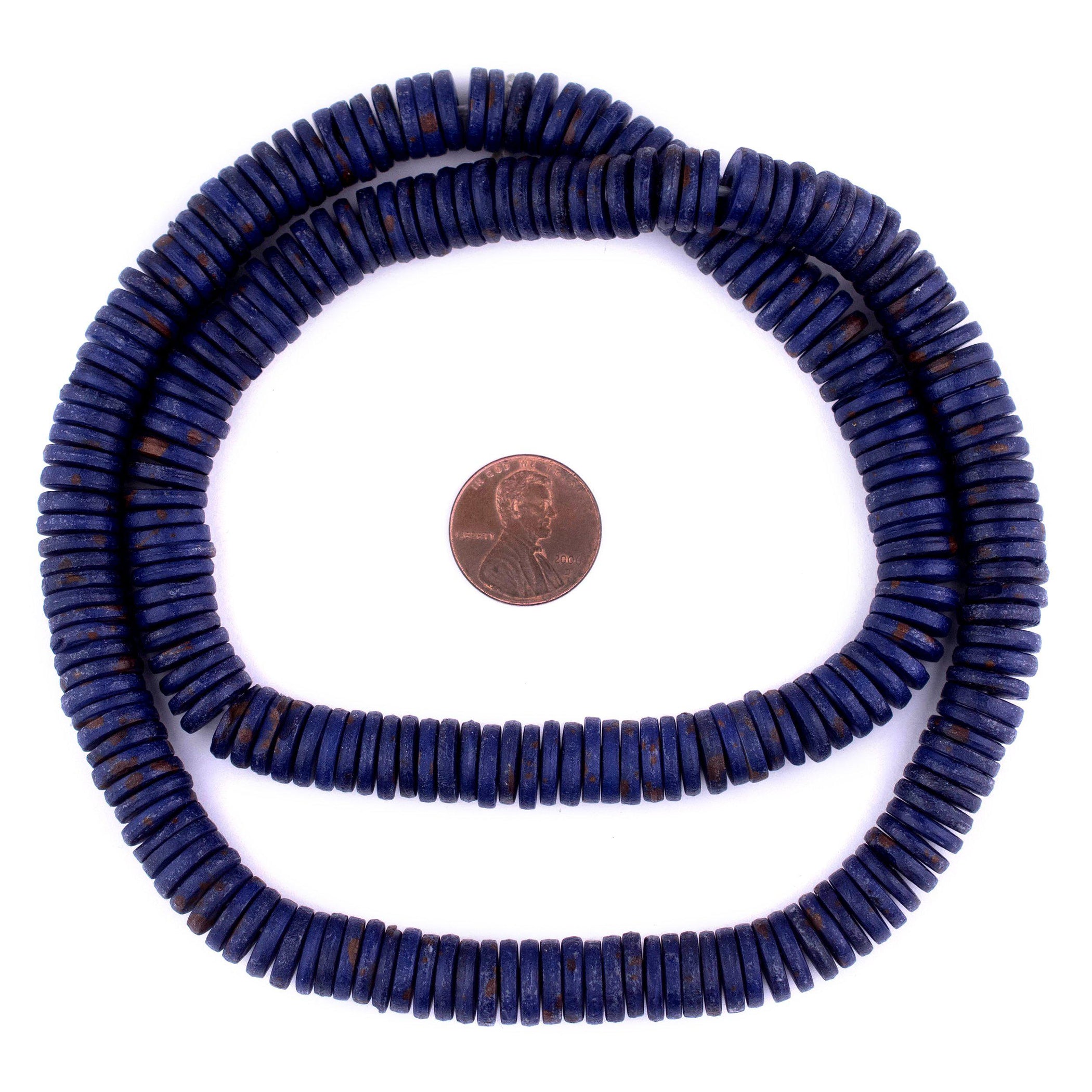 Lapis Blue Bone Button Beads (10mm) — The Bead Chest