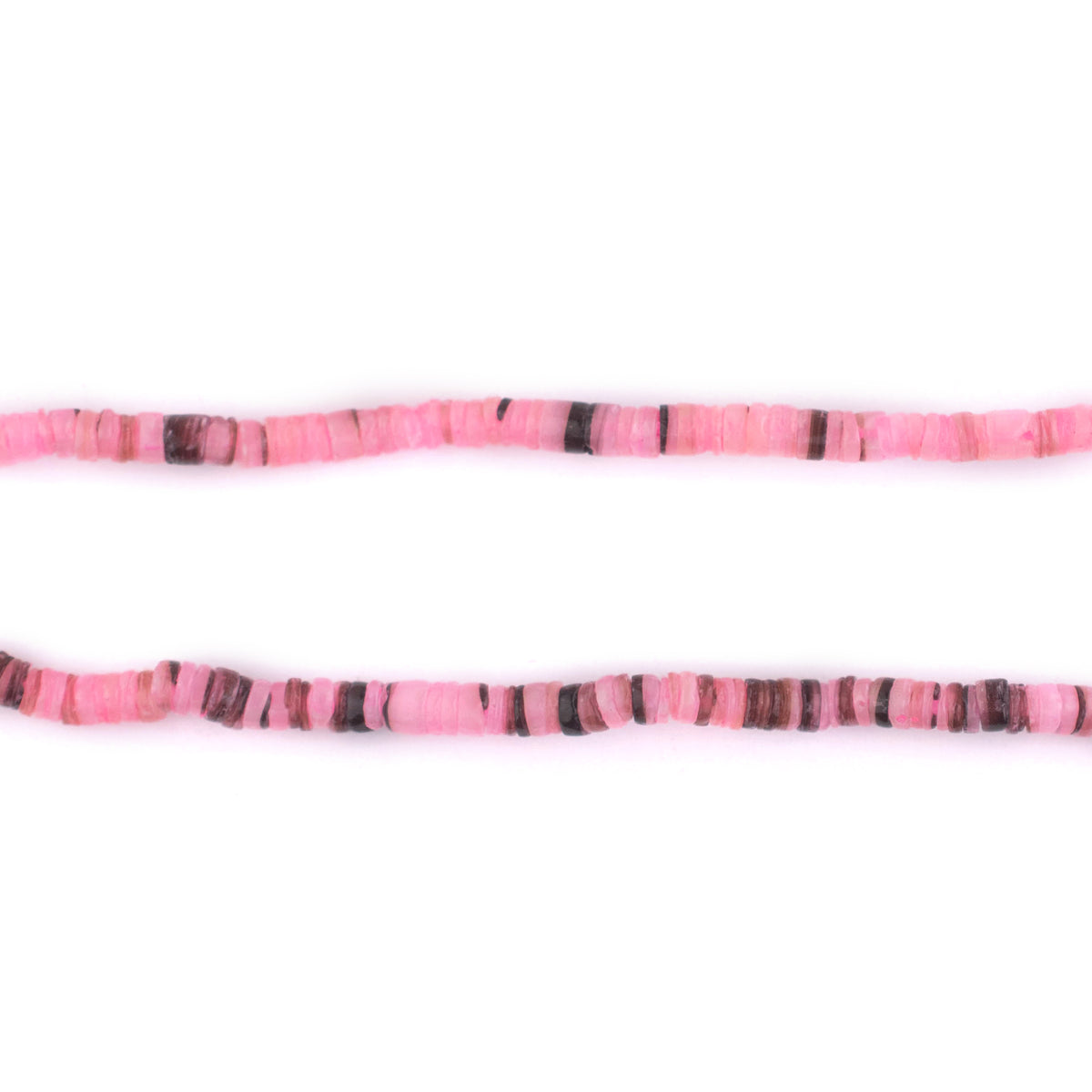 Tulip Pink Natural Shell Heishi Beads (3mm) — The Bead Chest