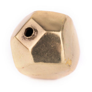 Brass Hollow Cornerless Cube Bead (40mm) — The Bead Chest