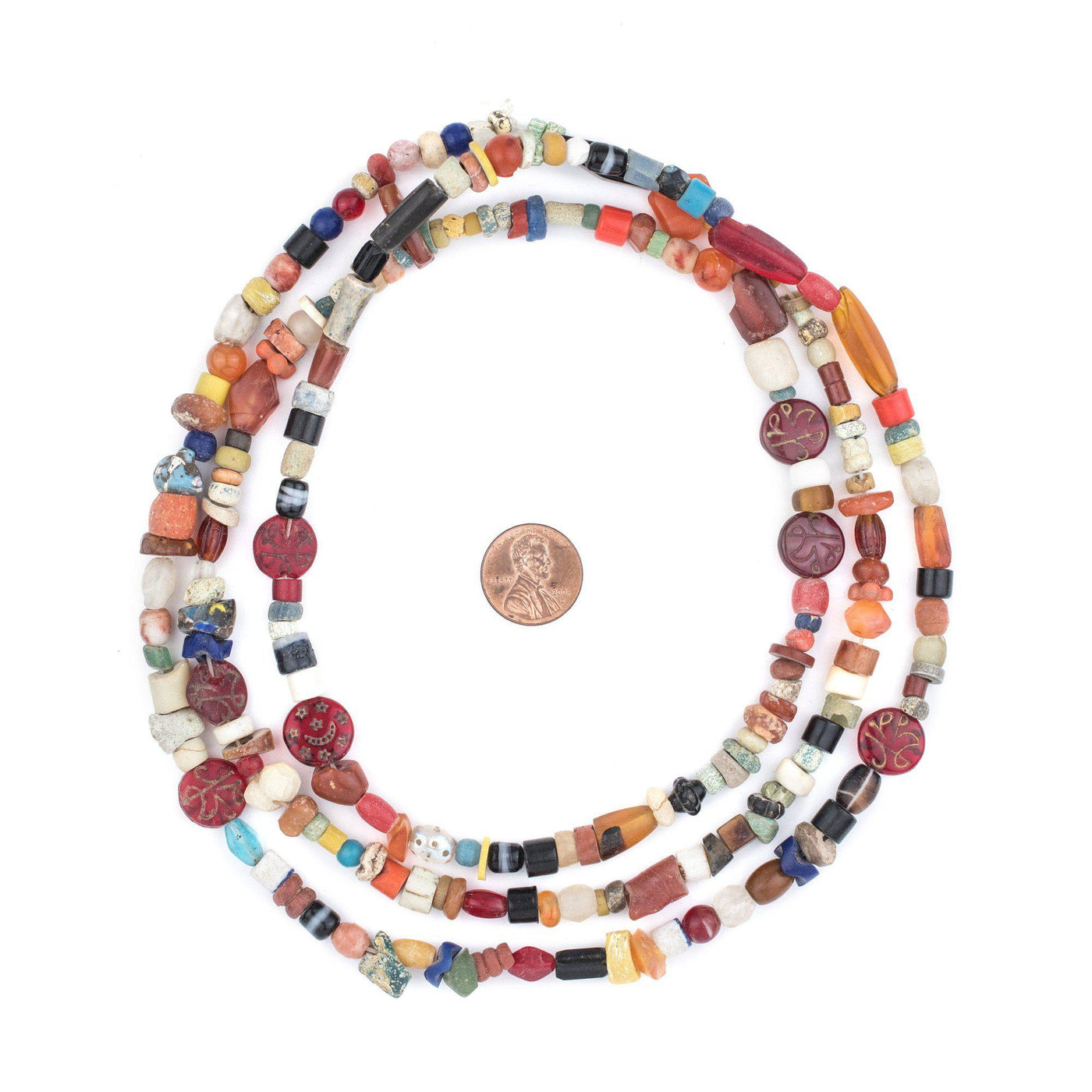 Antique Mixed Mali Bead Medley (Long Strand) — The Bead Chest