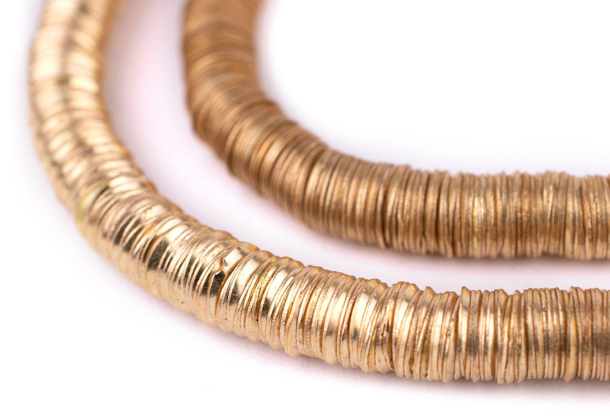 Gold Interlocking Crisp Beads (8mm) — The Bead Chest