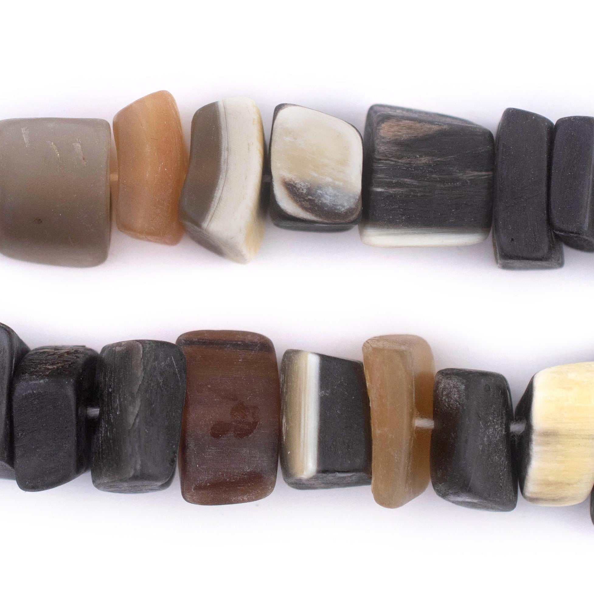 Geometric Natural Horn Beads — The Bead Chest