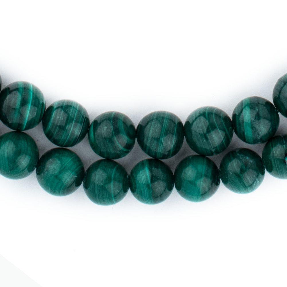 Round Malachite Beads (8mm) — The Bead Chest