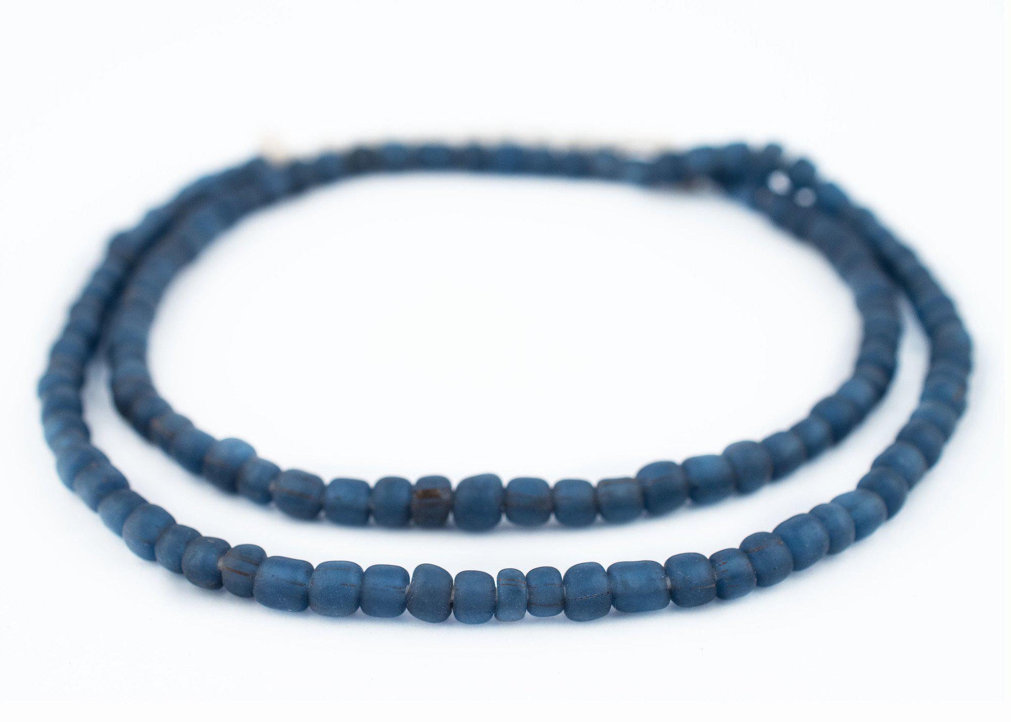 Translucent Blue Java Glass Beads — The Bead Chest