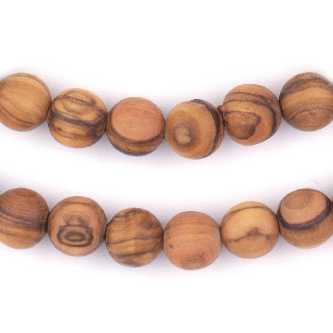 Round Olive Wood Beads from Bethlehem (10mm) — The Bead Chest
