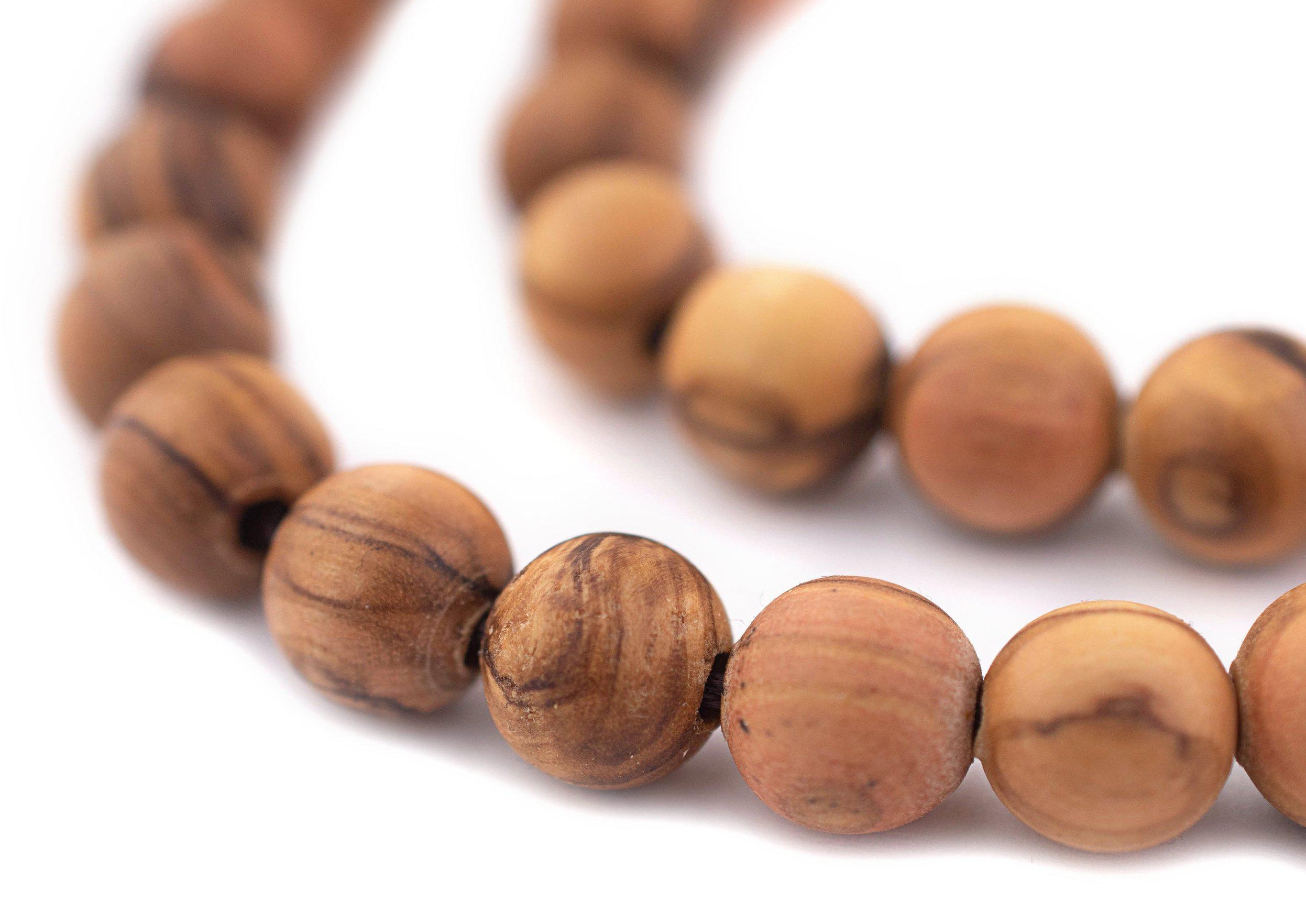 Round Olive Wood Beads from Bethlehem (10mm) — The Bead Chest