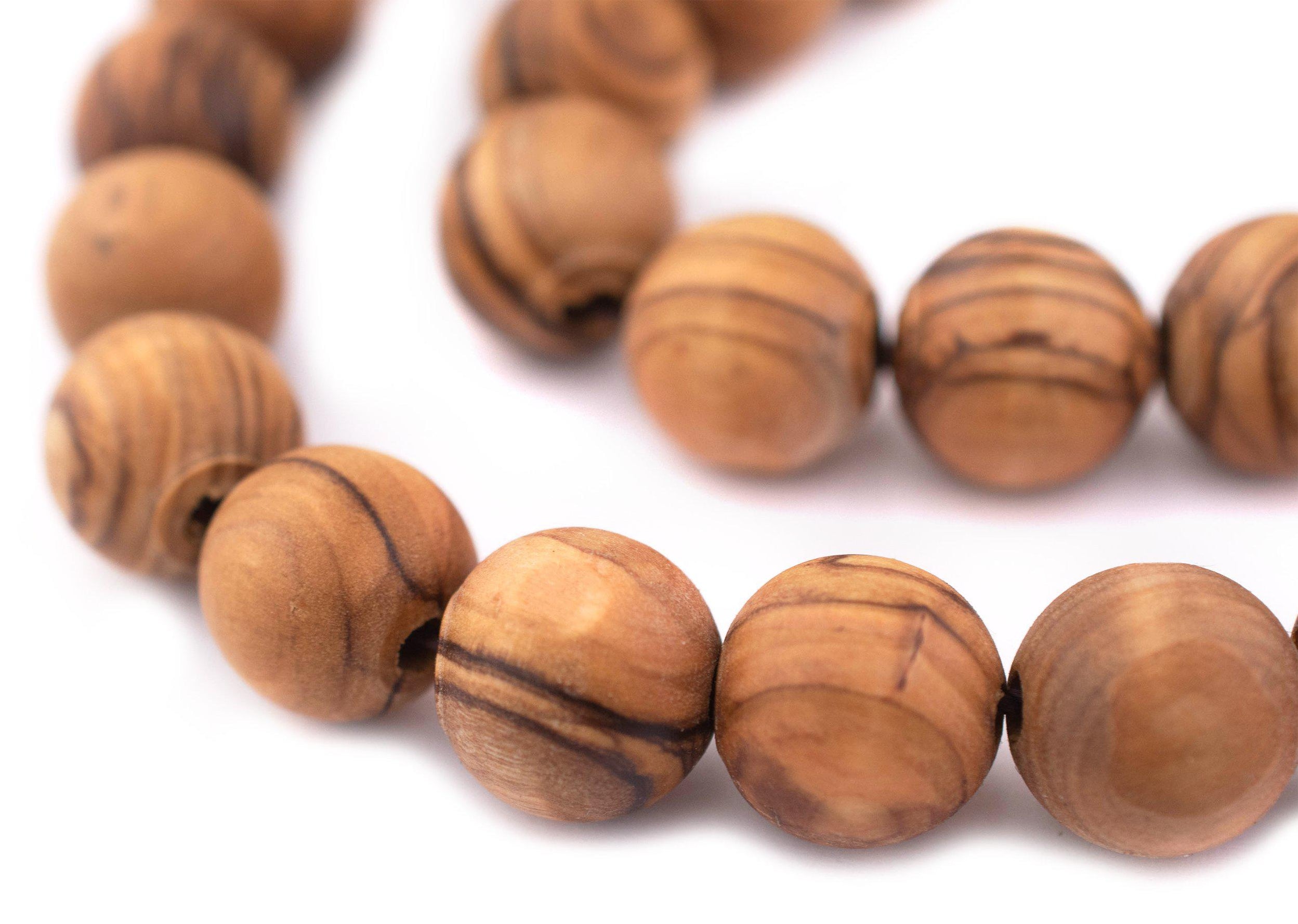 Round Olive Wood Beads from Bethlehem (16mm) — The Bead Chest