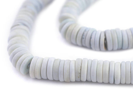 Pastel Blue Bone Button Beads (8mm) — The Bead Chest