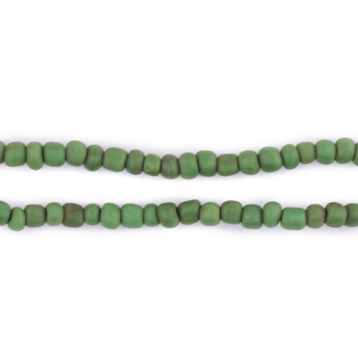 Green Java Glass Seed Beads (4mm, 48" Strand) — The Bead Chest