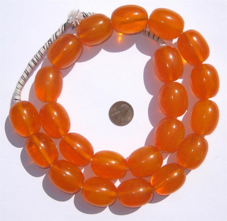 Tasbih Orange Resin Beads — The Bead Chest